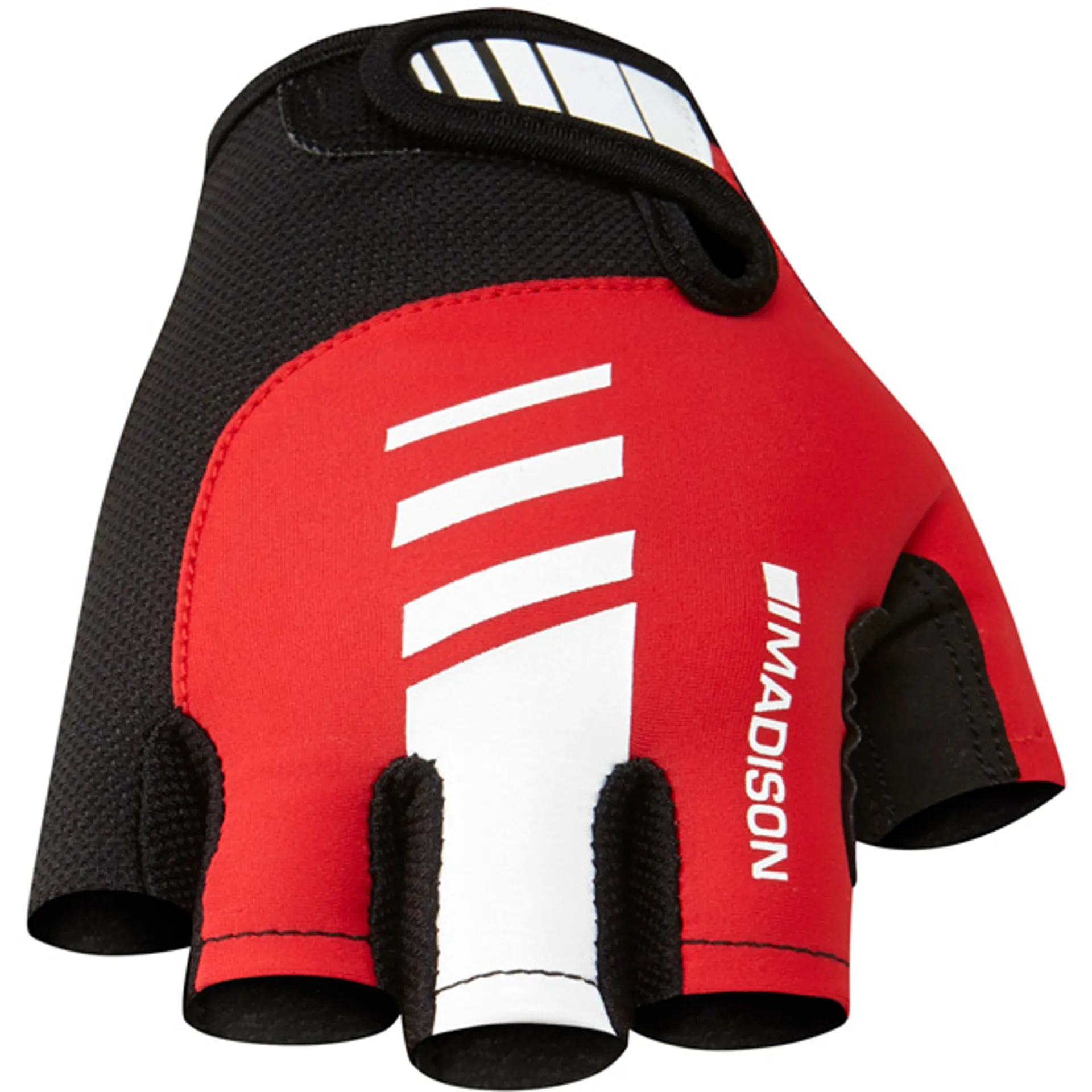 Madison Peloton Mens Mitts, Flame Red
