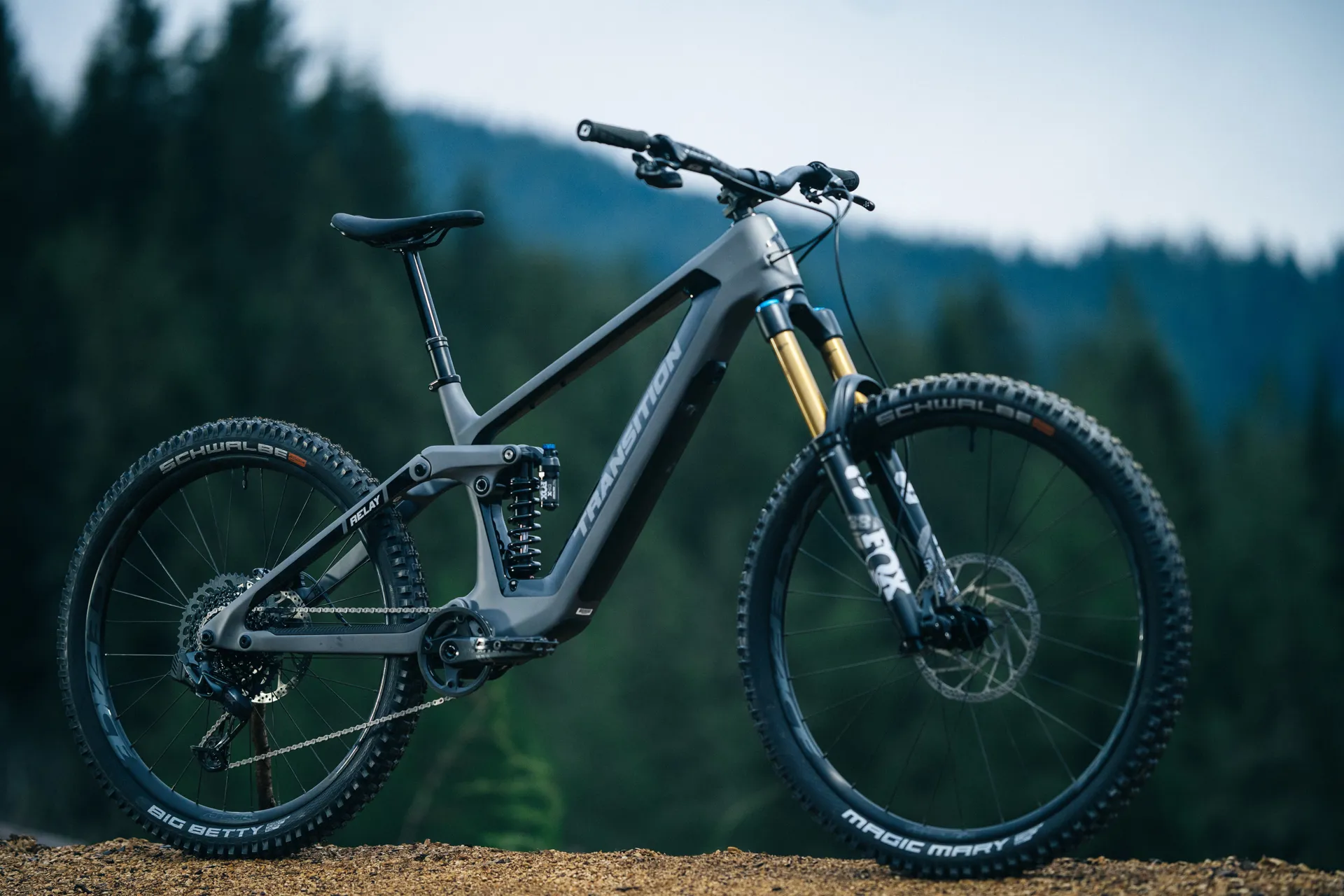 Transition Relay PNW Alloy GX Electric Mountain Bike Grey Large