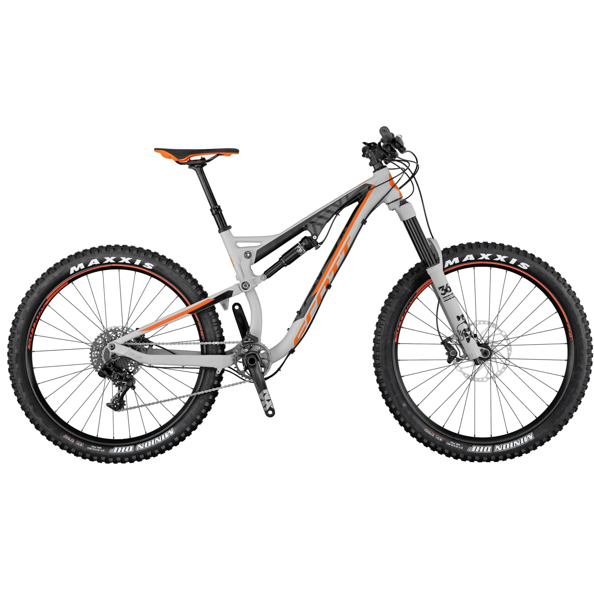 Scott Genius LT 720 Plus Mountain Bike 2017 Grey/Black/Orange