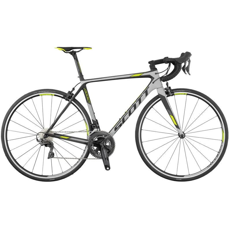 Scott Addict 10 Road Bike 2017 Grey/Yellow