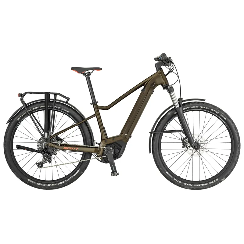 Scott Axis eRide 20 2019 Ladies E-Hybrid Bike Brown